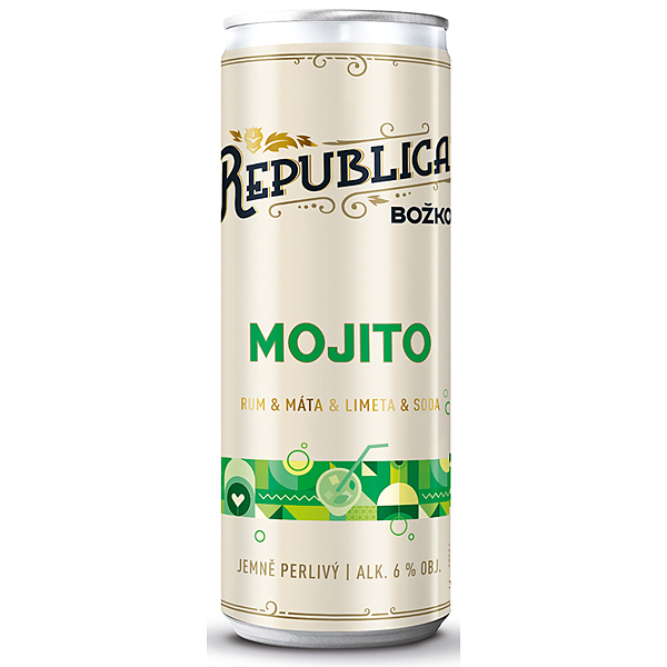 Rum Republica Mojito 0,25 plech 6% - Rum+Máta+Limetka+Soda - DonPealo